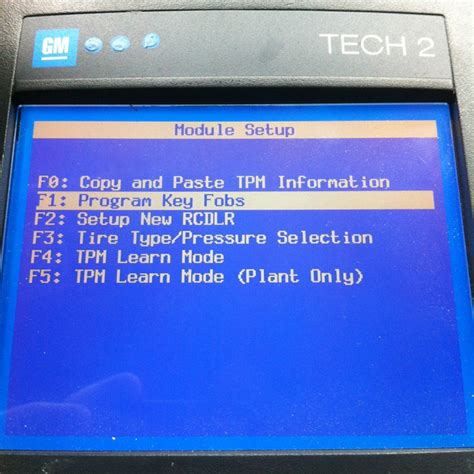 Gm Tech 2 Key Fob Programming