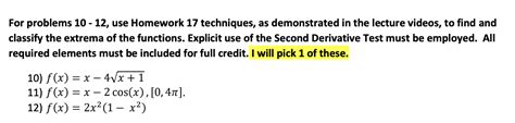 Solved For Problems Use Homework Techniques As Chegg Com