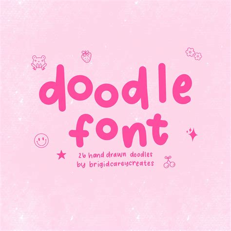 Doodle Font Hand Drawn Font Procreate Font Cricut Font Digital Download Font Cute Font Modern