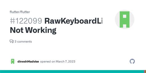 rawkeyboardlistener not working · issue 122099 · flutter flutter · github