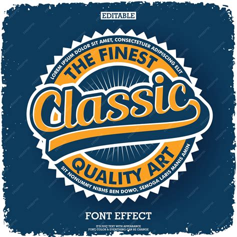 Premium Vector Classic Vintage Logo With Round Retro Badge