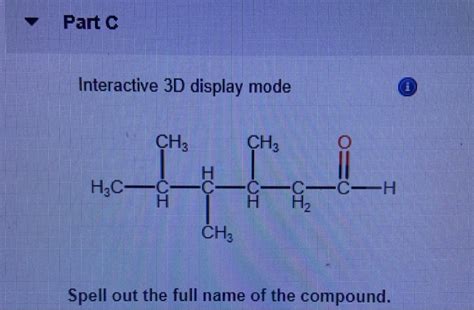 solved part a interactive 3d display mode o h3c c hzc