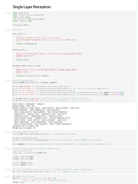 Single Layer Perceptron 1 Pdf