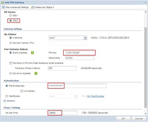 How To Configure Route Based IPsec VPN To Azure VTI Over IKEv IPSec Zyxel Community