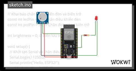 Giá Trị Biến Trở Wokwi Esp32 Stm32 Arduino Simulator