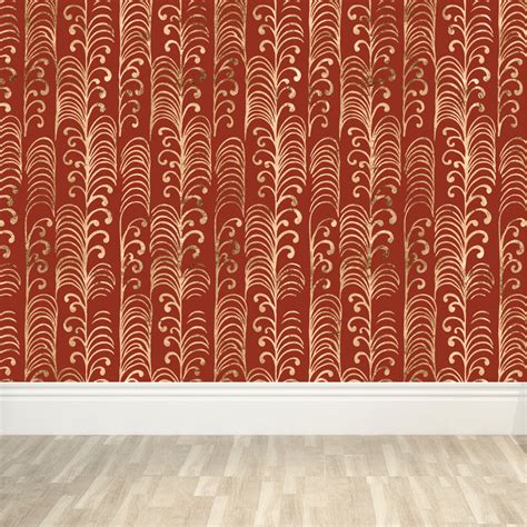 Soft Color Moire Pattern Mural Wallpaper Stain Proofing Modern Bathroom