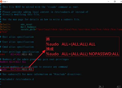 Ubuntu Sudo 免輸入密碼 No Password 設定 · 小菜的 Blog Ubuntu Sudo 免輸入密碼 No Password 設定 · 小菜的 Blog