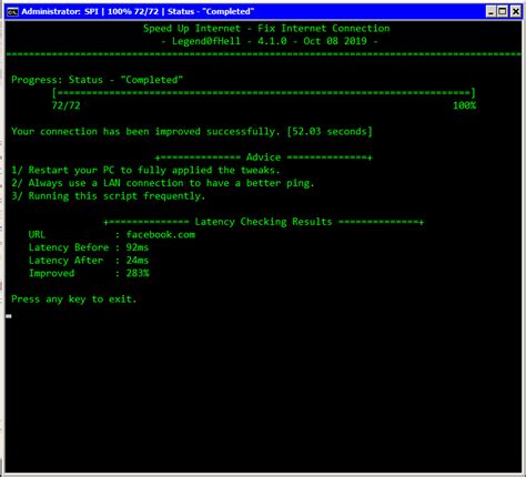 Script Speed Up Internet Spi Is A Script That Optimizes Your