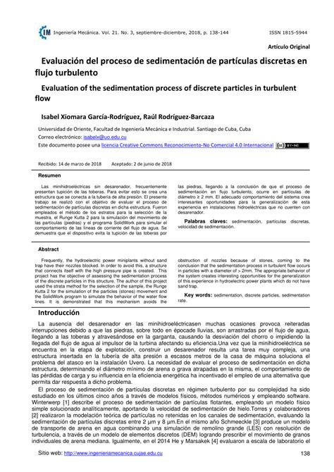 Pdf Evaluation Of The Sedimentation Process Of Discrete Particles In Turbulent Flow