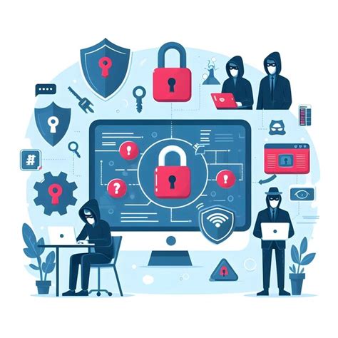 Cybersecurity Illustrations Vector Graphics Design Premium Ai Generated Vector