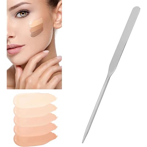 Jual Mixing Palette Spatula Mix Make Up Pallete Foundation Stainless