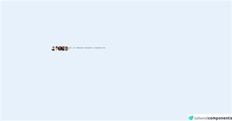 Tailwind Css Avatar Stack By Material Tailwind