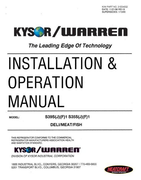 kysor warren wiring diagram wiring diagram and schematic