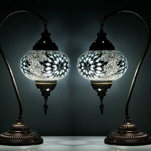 2 Turkish Mosaic Lamp Moroccan Table Lamp Turkish Desk Lamp With A