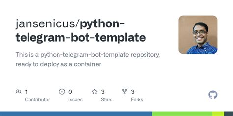 Github Jansenicuspython Telegram Bot Template This Is A Python