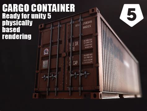 Cargo Container 3d Industrial Unity Asset Store