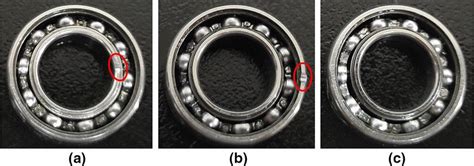 Bearing Faults A Inner Ring Fault B Outer Ring Fault And C Ball