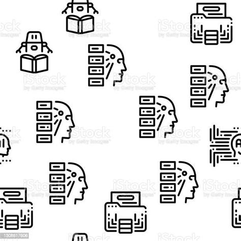기계 학습 Ai 원활한 패턴 벡터 개념에 대한 스톡 벡터 아트 및 기타 이미지 개념 개체 그룹 과학 Istock