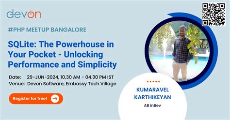 Kumaravel K On Linkedin Php Sqlite Phpmeetup Laravel Php2024 Meetup24 Phpmeetup24 Devon24