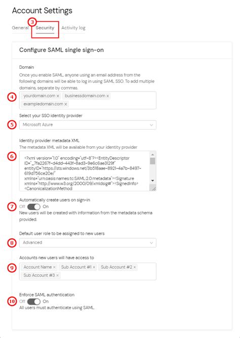SSO Single Sign On Configuration SMS Broadcast