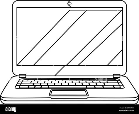 Laptop Icon Outline Illustration Of Laptop Vector Icon For Web Stock