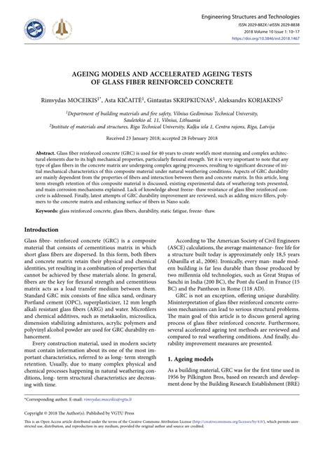 Pdf Ageing Models And Accelerated Ageing Tests Of Glass Fiber