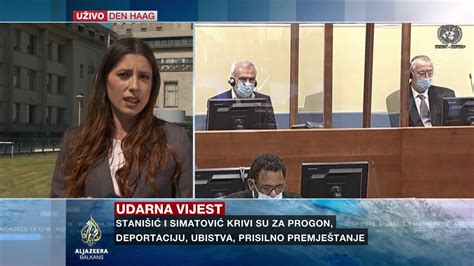Stanišić I Simatović Osuđeni Za Udruženi Zločinači Poduhvat U Bih I Hrvatskoj Youtube