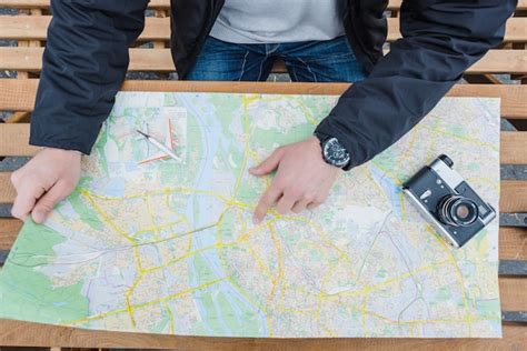 Man Navigating And Making Route Free Photo