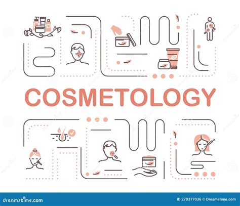 Cosmetology Line Icons Signs Vector Set Outline Illustration Concept