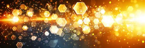 Hexagonal Abstract Background Light Stock Illustrations 33054