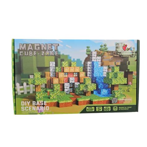 Магнитен конструктор с кубчета 100 части Magnet Cube Zone Diy Base