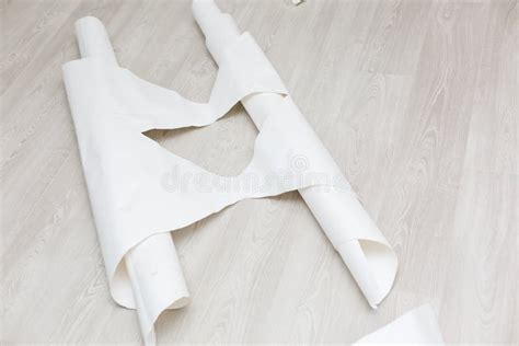 Designer Creates A Model Layout Of The Sewing Pattern On Paper Stock