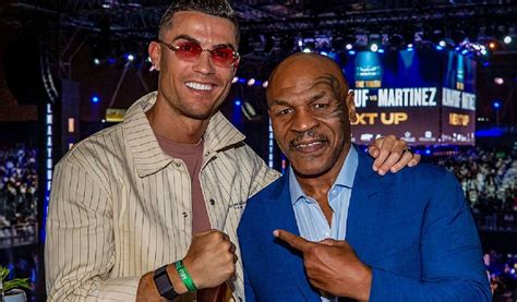 Cristiano Ronaldo Meets Legendary Boxer Mike Tyson Photo March 1