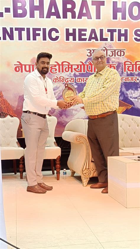 honoured to meet great personalities at nepal bharat homoeopathic