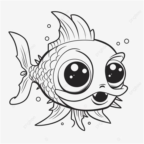 작은 물고기 색칠 페이지 개요 스케치 드로잉 벡터 해골 물고기 그림 해골 물고기 개요 해골 물고기 스케치 Png 일러스트 및 벡터 에 대한 무료 다운로드 Pngtree
