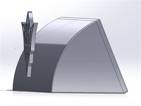 How Can I Make This Curved Side A Piece Of Sheet Metal R Solidworks