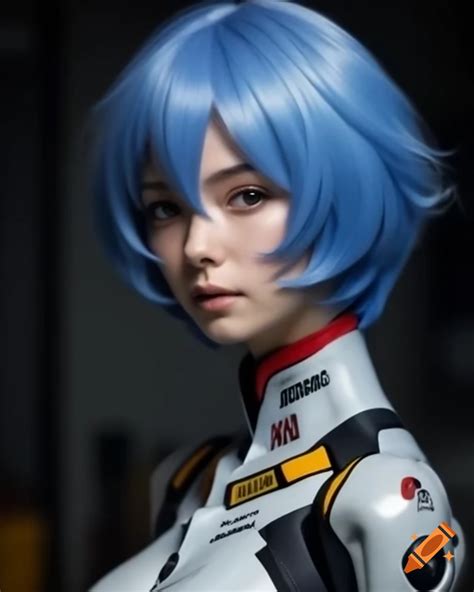 Hyper Realistic Cosplay Of Rei Ayanami From Evangelion With Blue Hair