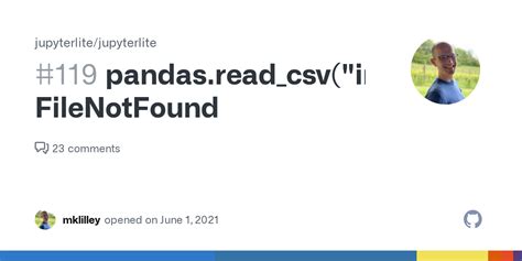 Pandasreadcsviriscsv Filenotfound · Issue 119 · Jupyterlite