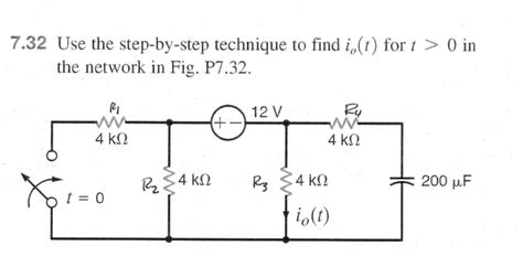 7 32 ﻿use the step by step technique to find io t