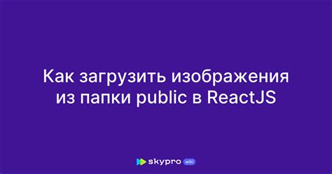 Как загрузить изображения из папки Public в Reactjs
