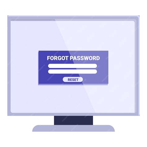 Premium Vector Computer Screen Displaying Forgot Password
