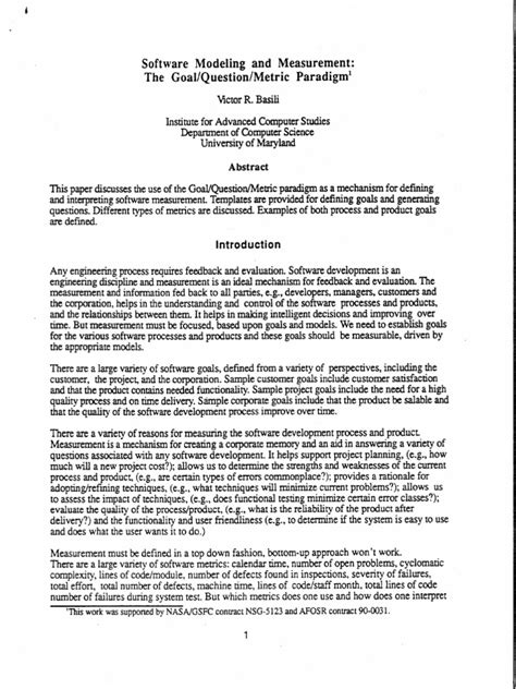 3software Modeling And Measurement Pdf