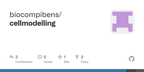 Github Biocompibens Cellmodelling