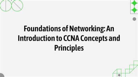 Slidesgo Foundations Of Networking An Introduction To Ccna Concepts And
