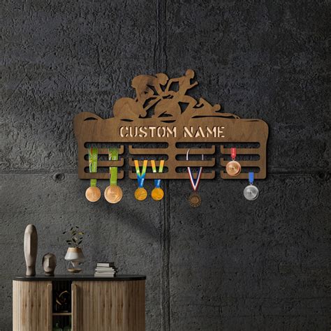 Personalized Medal Hanger Custom Medal Holder Sports Medal Display