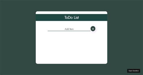 React Codesandbox