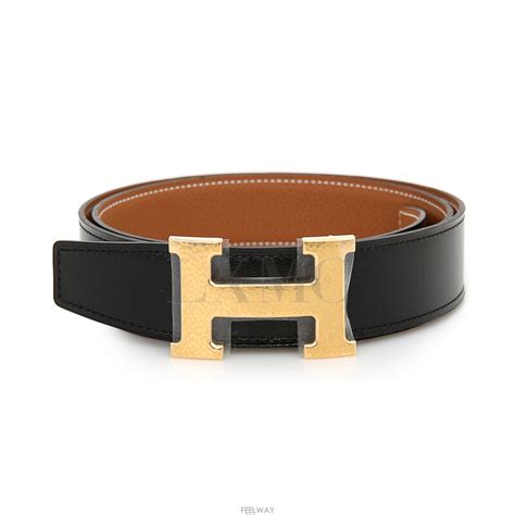 Hermes 남성벨트 에르메스 H 벨트 해머 금장 골드 브라운 양면 벨트 H Belt 원래 명품은 필웨이feelway