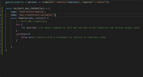 run aws credentials check automatically via cli · issue 713 · webiny