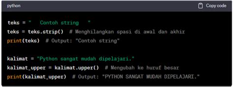 Cara Menggunakan String Di Python Sebuah Panduan Lengkap