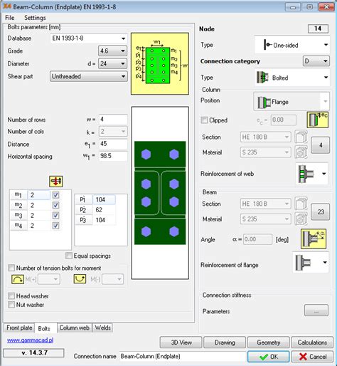 Application Of Steel Connection Sc1 Module Axisvm